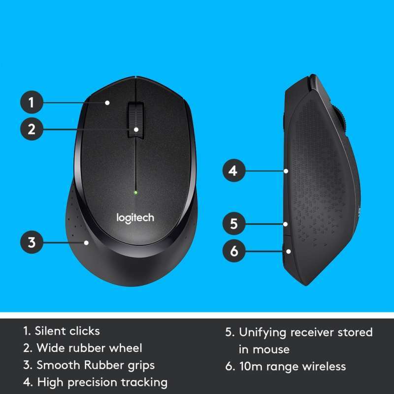 Promo Logitech M330 Mouse Wireless Silent Click Diskon 5% Di Seller ...