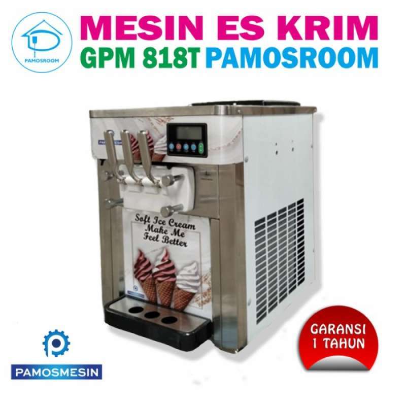 Jual Pamosroom Mesin Es Krim Ice Cream Gpm 830F 35L Double Compressor - Wirastar818T New ...