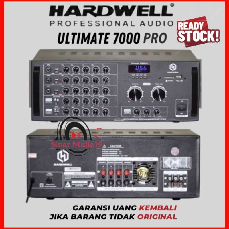 Promo POWER AMPLIFIER KARAOKE HARDWELL ULTIMATE 7000 ORIGINAL Diskon 23% di Seller Azurestore ...