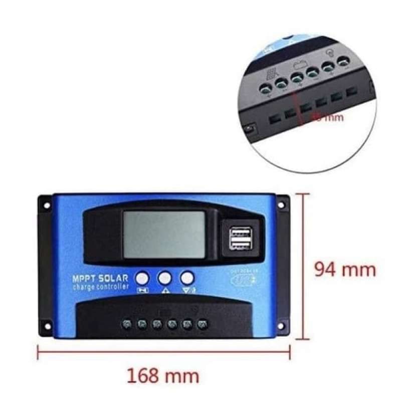 Promo Solar Charger Controller Mppt 50A 12V 24V Panel Surya Mppt 50A Diskon 23% di Seller Rhmd ...