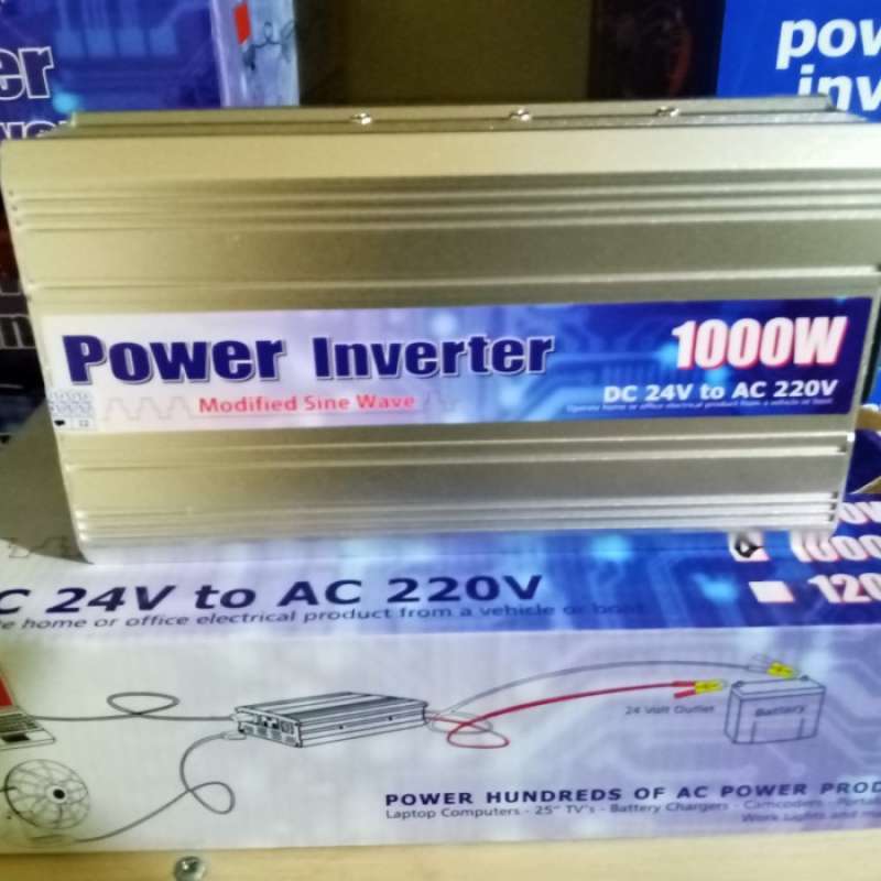 Promo Power inverter 1000 watt 24 volt / inverter 1000W DC 24V to AC 220V Diskon 23% di Seller ...