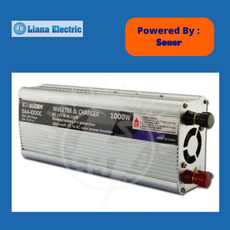 Promo SOUER [Inverter 1000 Watt 12 Volt Saa 1000] With Charger 10 ...