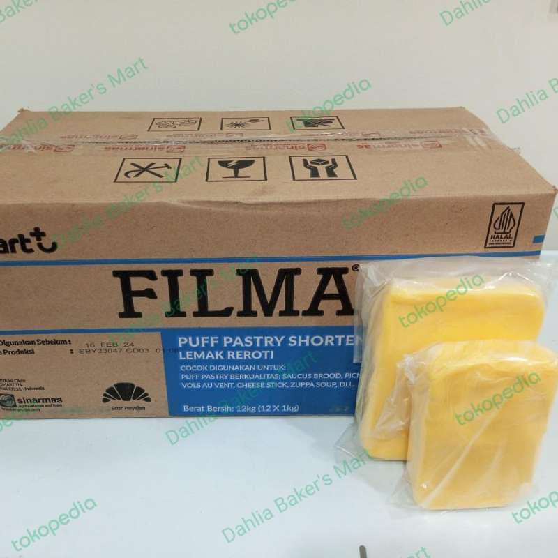Promo Filma Korsvet Puff Pastry Shortening Repack 500 Gram Diskon 1% di ...