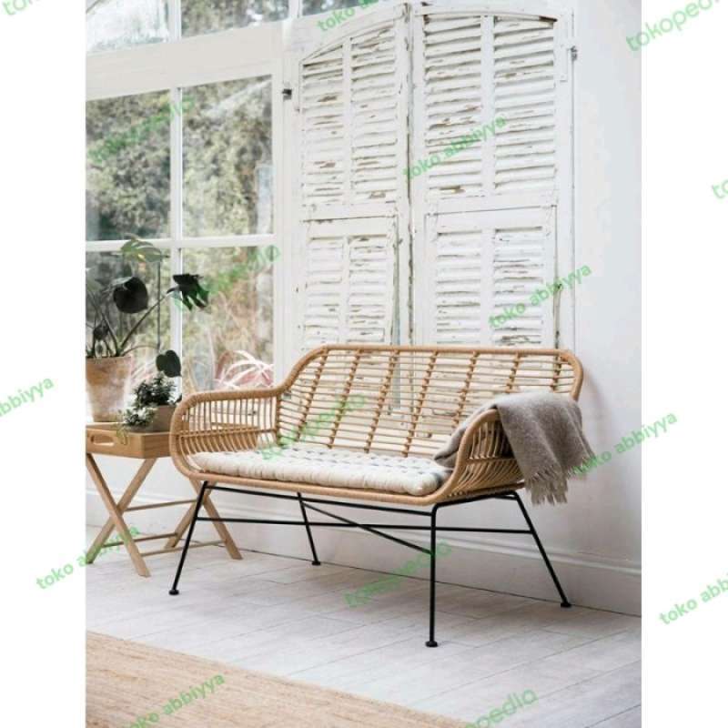 Promo Terbaik Kursi Rotan 3 Seater Kaki Besi Diskon 6% Di Seller Blark ...