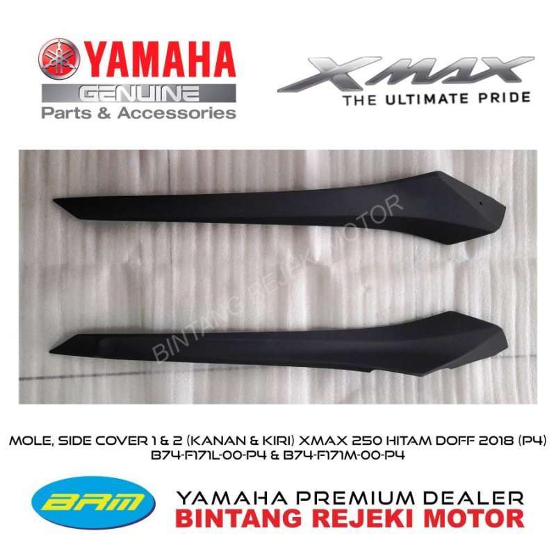 Jual MOLE, SIDE COVER 1 & 2 (KANAN & KIRI) XMAX 250 HITAM DOFF (P4) di ...