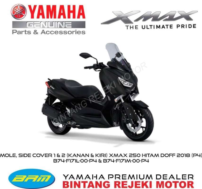 Jual MOLE, SIDE COVER 1 & 2 (KANAN & KIRI) XMAX 250 HITAM DOFF (P4) di ...