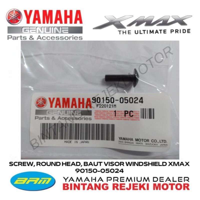 Jual Screw, Round Head, Baut Visor Windshield Xmax 90150-05024 Di ...
