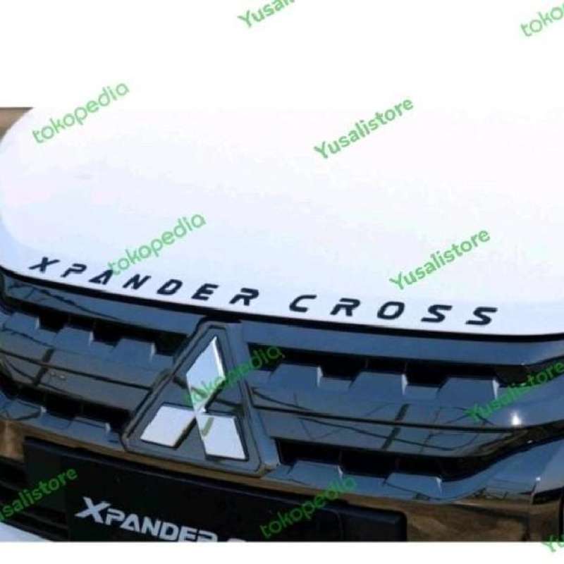 Jual Logo Emblem Xpander Cross Original Chrome Hitam Logo Kap mesin ...