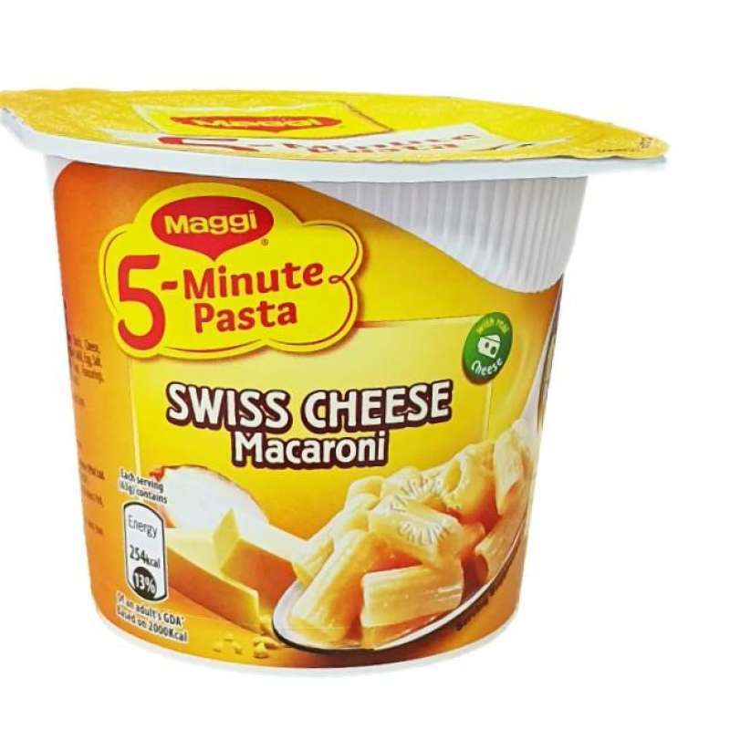 Promo Maggi 5-Minute Instant Cup Pasta - Swiss Cheese Macaroni Diskon 3 ...