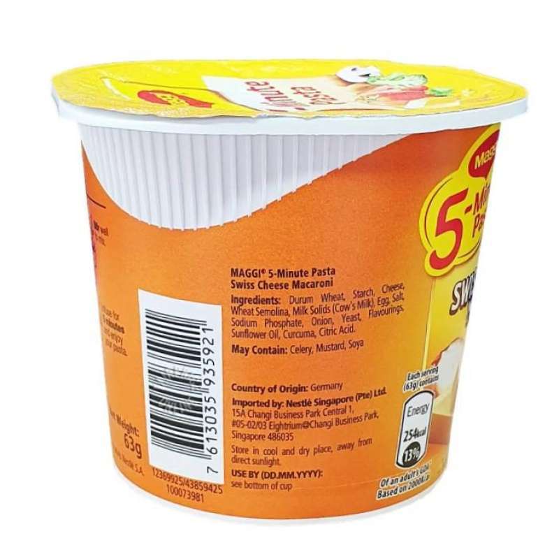 Promo Maggi 5-Minute Instant Cup Pasta - Swiss Cheese Macaroni Diskon 3 ...