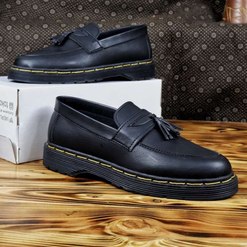 Promo Sepatu Docmart Slip-On Pria Crewger Mdx Sensen Sepatu Formal ...