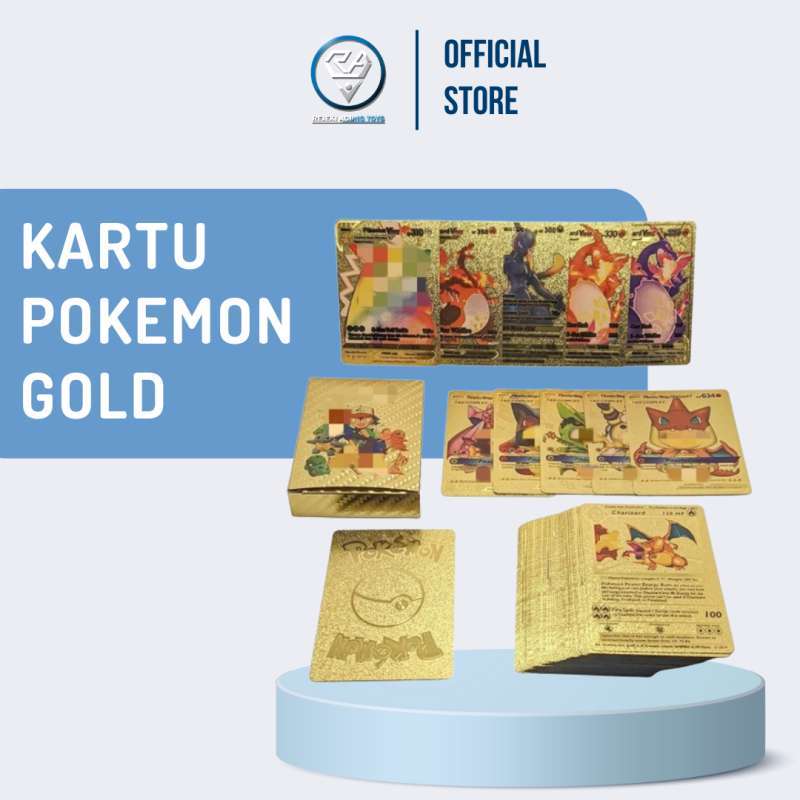 Jual Kartu Pokemon Gold New 55 Pcs | 1 Box Kartu Pokemon Original Isi 55 Pcs New Limited Edition ...