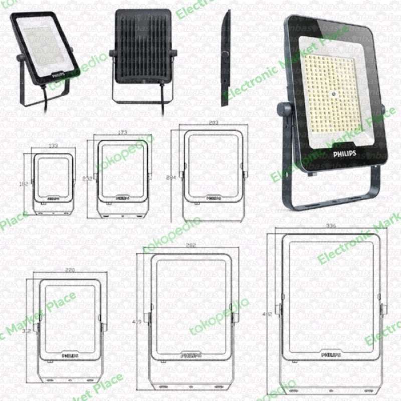 Promo Philips Bvp151 200w Led Flood Light G2 Ip65 Lampu Sorot Outdoor ...