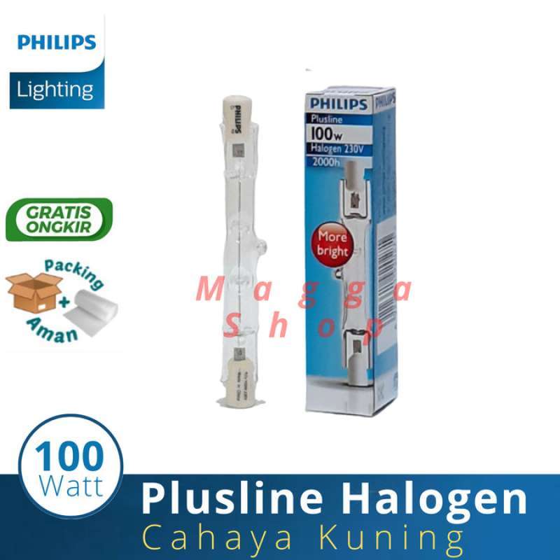 Promo PHILIPS LAMPU HALOGEN STICK 100W PHILIPS PLUSLINE HALOGEN STICK ...