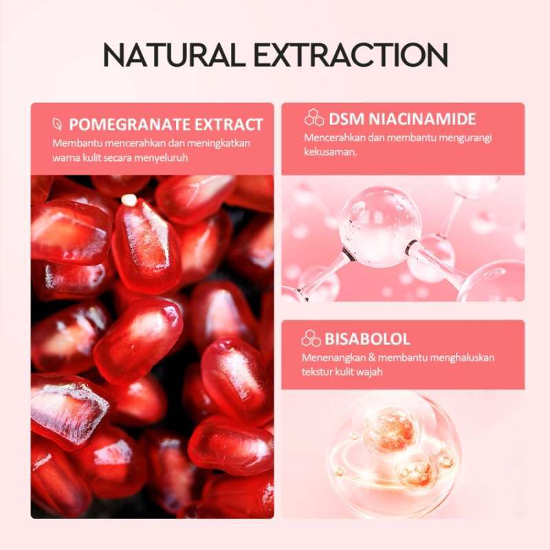 Jual Glad2glow Pomegranate Niacinamide Brightening Clay Mask 30g Mud Masker Di Seller Blibli.com ...