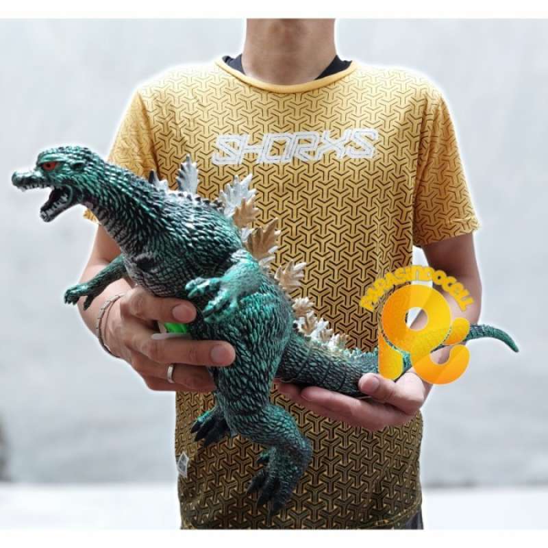 Promo Mainan Dinosaurus karet Figure Gozilla / Tirex / Brontosaurus ...
