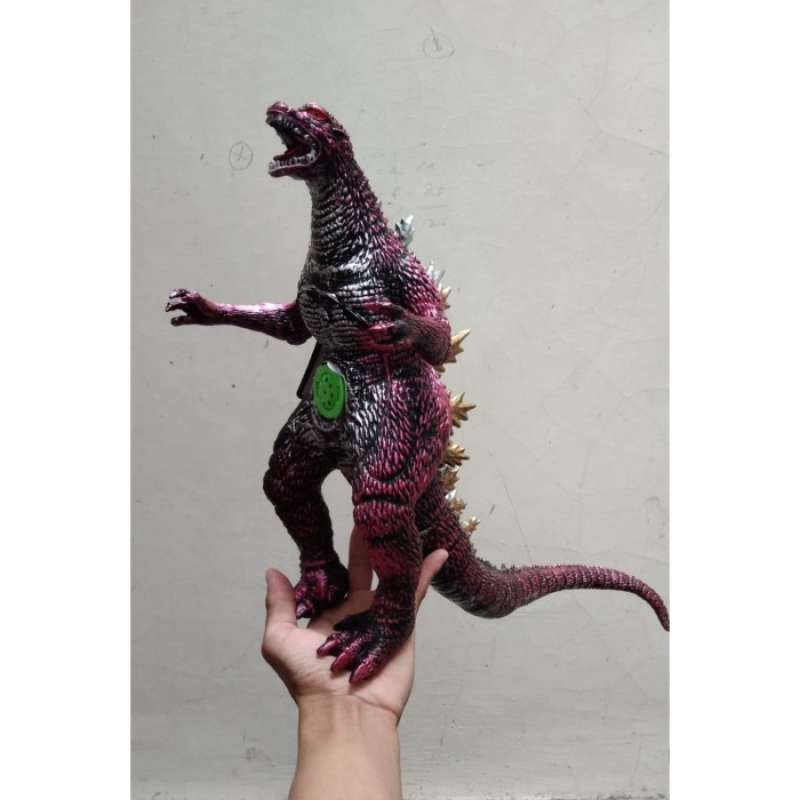 Promo Mainan Dinosaurus karet Figure Gozilla / Tirex / Brontosaurus ...
