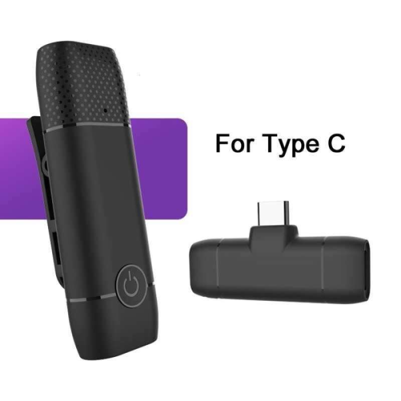 Promo Wireless Microphone Podcast Lavalier Lapel Microphone Live Usb ...