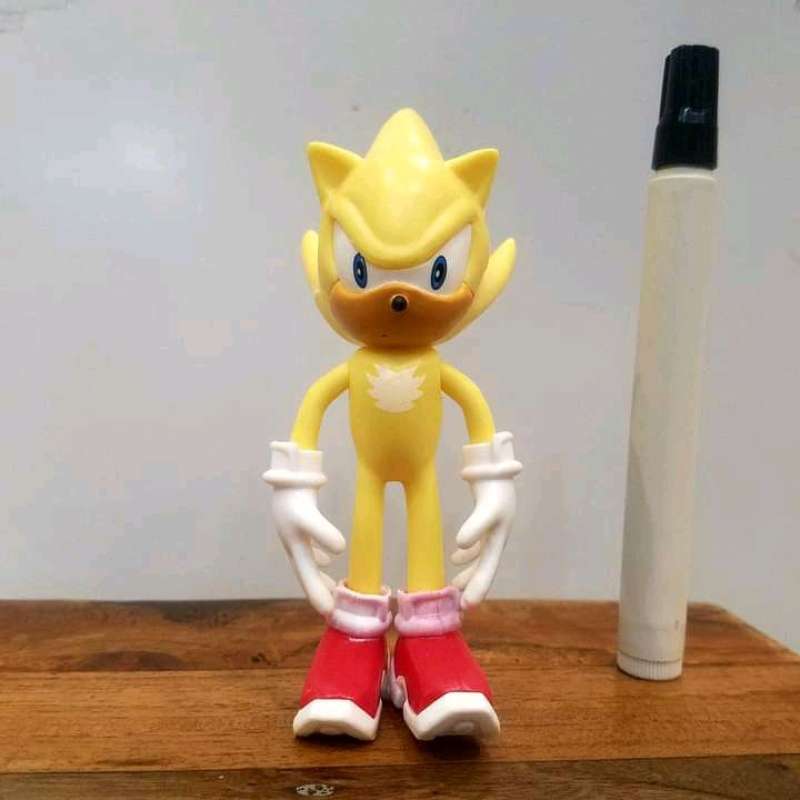 Jual sonic family figure giant big gold sonic sonic the hedgehog series ...