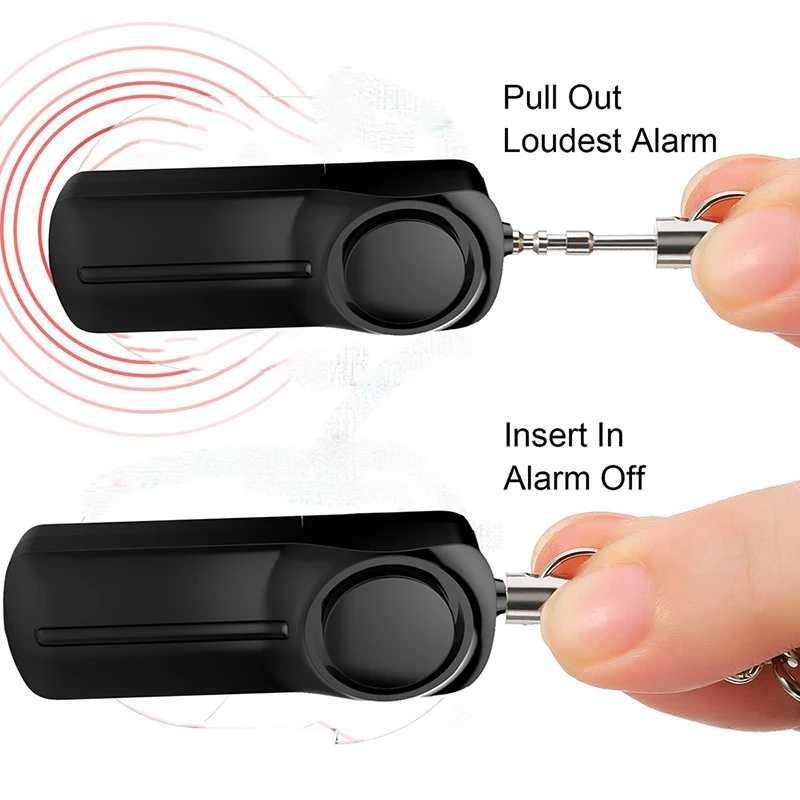 Jual Gantungan Kunci Personal Alarm 130dB dan Senter LED - AF-9400 di ...