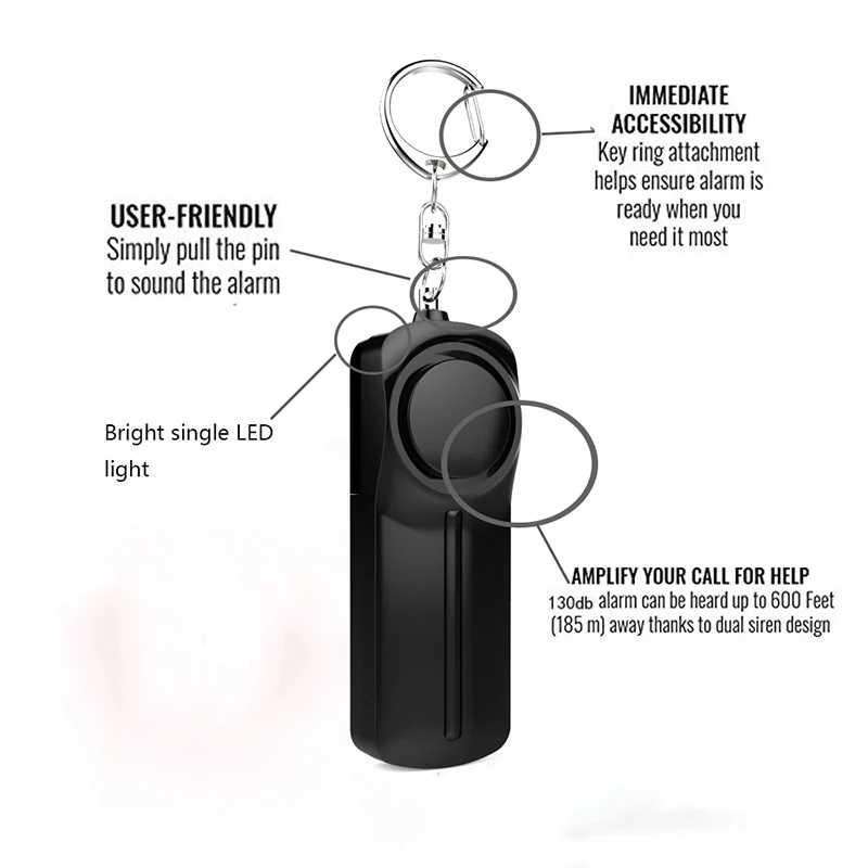 Jual Gantungan Kunci Personal Alarm 130dB dan Senter LED - AF-9400 di ...