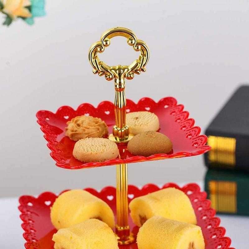 Promo Muqgew Rak Kue Susun 3 Tingkat Detachable Plate Cake Stand ...