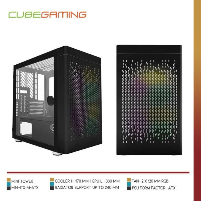Jual Cube Gaming Linsel | Gaming Case With Tempered Glass Di Seller Nano Komputer - Nano ...