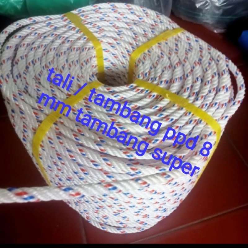 Promo Tali Tambang Ppd 8 Mm Harga Satu Rol Diskon 23% di Seller Sumber ...
