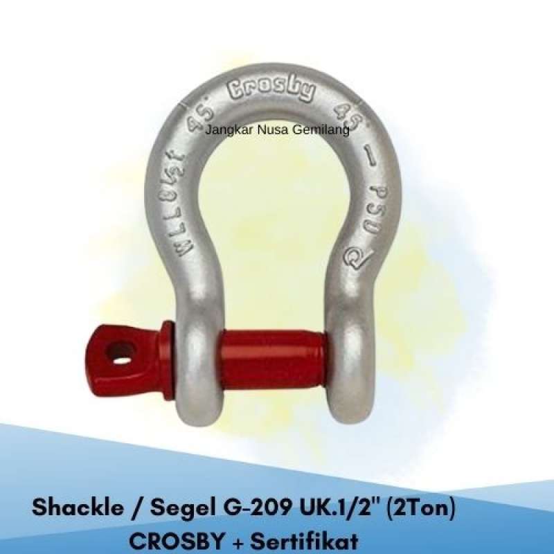 Promo Shackle / Segel G-209 Uk.1/2 (2Ton) Crosby + Sertifikat Diskon 23 ...