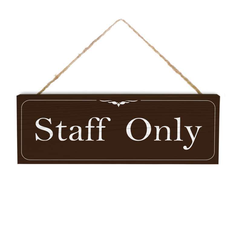 Jual Staff Only Sign Board Di Seller Kayugraphy - Padangsambian, Kota ...
