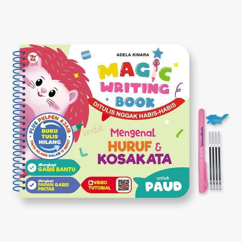 Jual Magic Writing Book Mengenal Bentuk Angka & Huruf, Calistung ...