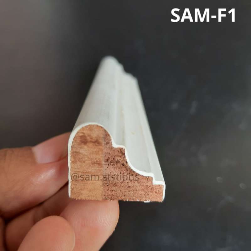Promo Sam-f1 Lis Kayu Wall Moulding Molding Wainscoting List Dinding ...
