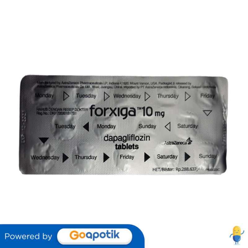 Jual FORXIGA 10 MG STRIP 14 TABLET di Seller Apotek Mitra Perintis ...