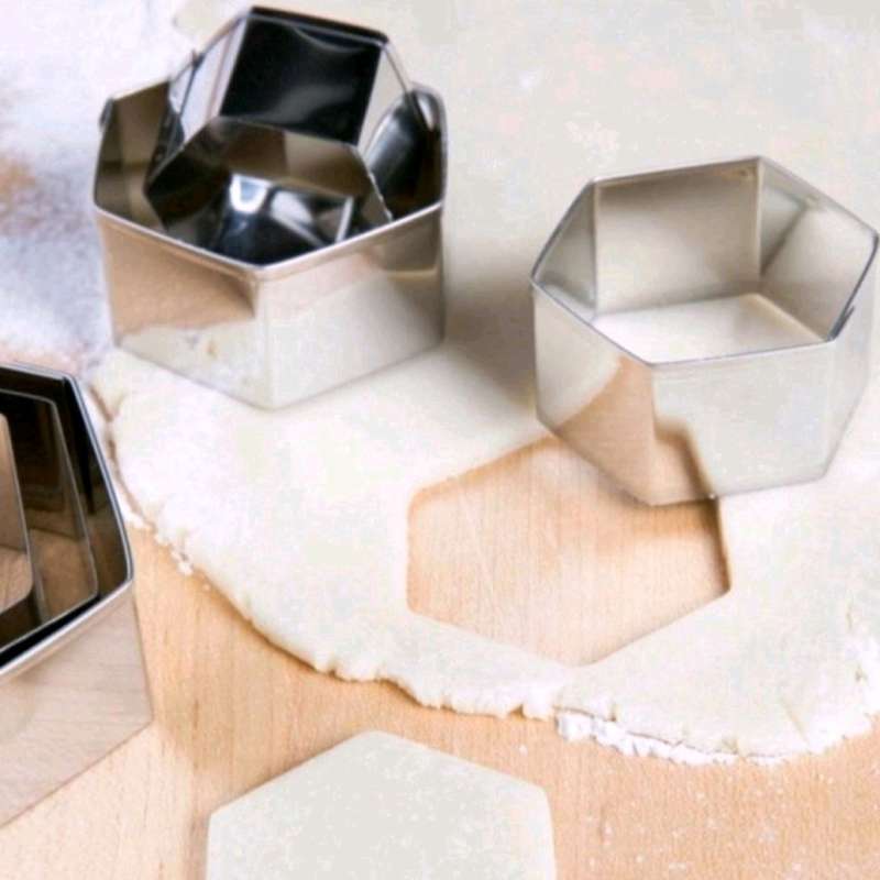 Jual Ateco Fluted Plain Hexagon Cutter Set 6 ( 5251 ) di Seller Toko ...