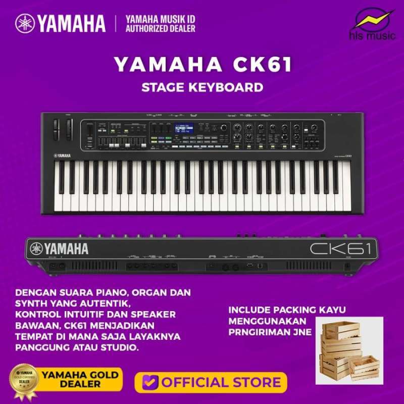 Promo Yamaha Ck61 / Ck 61 Synthesizer / Stage Keyboard 61 Key - Packing ...
