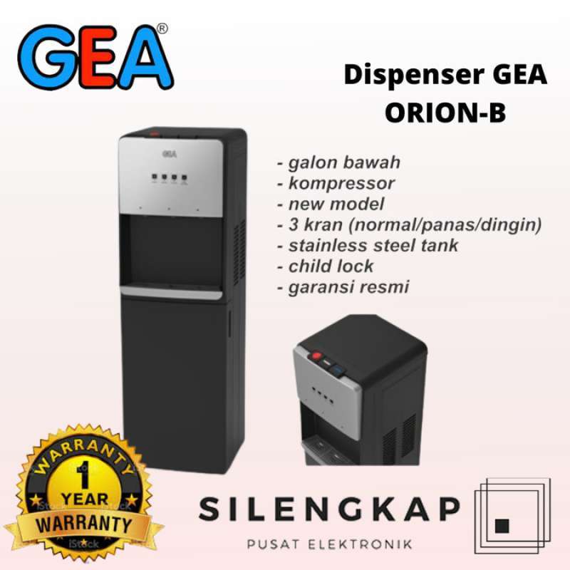 Promo Gea Dispenser Galon Bawah Orion Kompresor Terbaik Diskon 7% Di ...