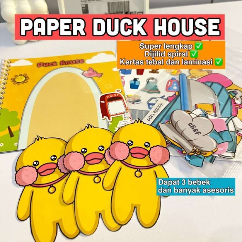 Promo Paper Duck House Book Rumah Bebek Buku Mainan Edukasi Anak Diskon ...