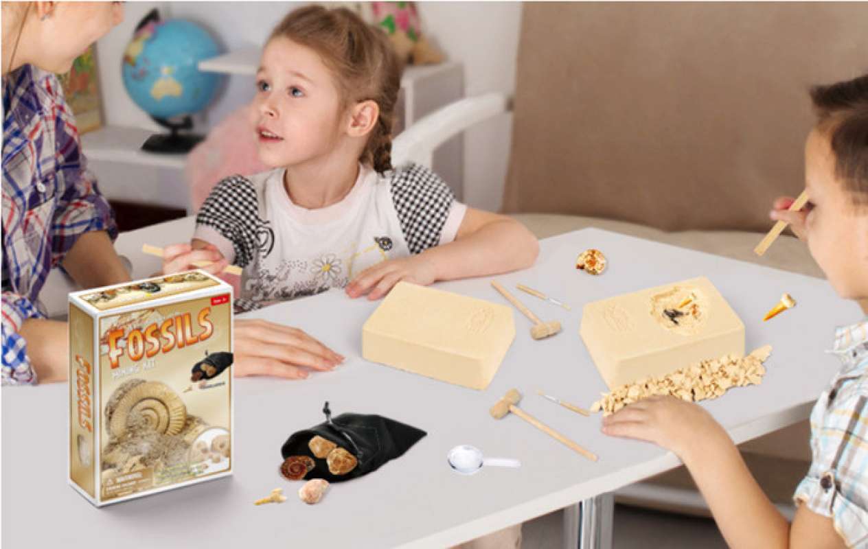 Promo Mainan Arkeolog Digging Toys Fossils Mining Kit Fosil Harta Karun ...