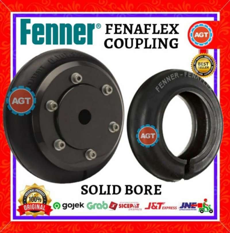 Promo FENNER COUPLING FENAFLEX F90B SOLID BORE 70mm MATERIAL RUBBER ...