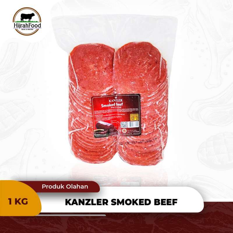 Jual Kanzler Smoked Beef Ham Slice Round | Daging Sapi Asap Bulat (1 Kg ...