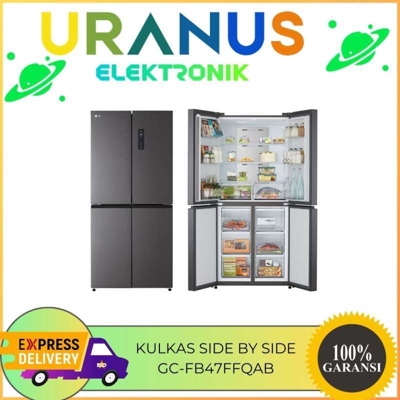 Promo Lg Gcfb47ffqab Kulkas Side By Side Multi Door 470l Gc-fb47ffqab ...
