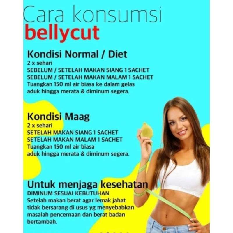 Promo BELLY CUT ( bakar lemak dalam 7 hari + Block FAT Minuman ) Diskon ...