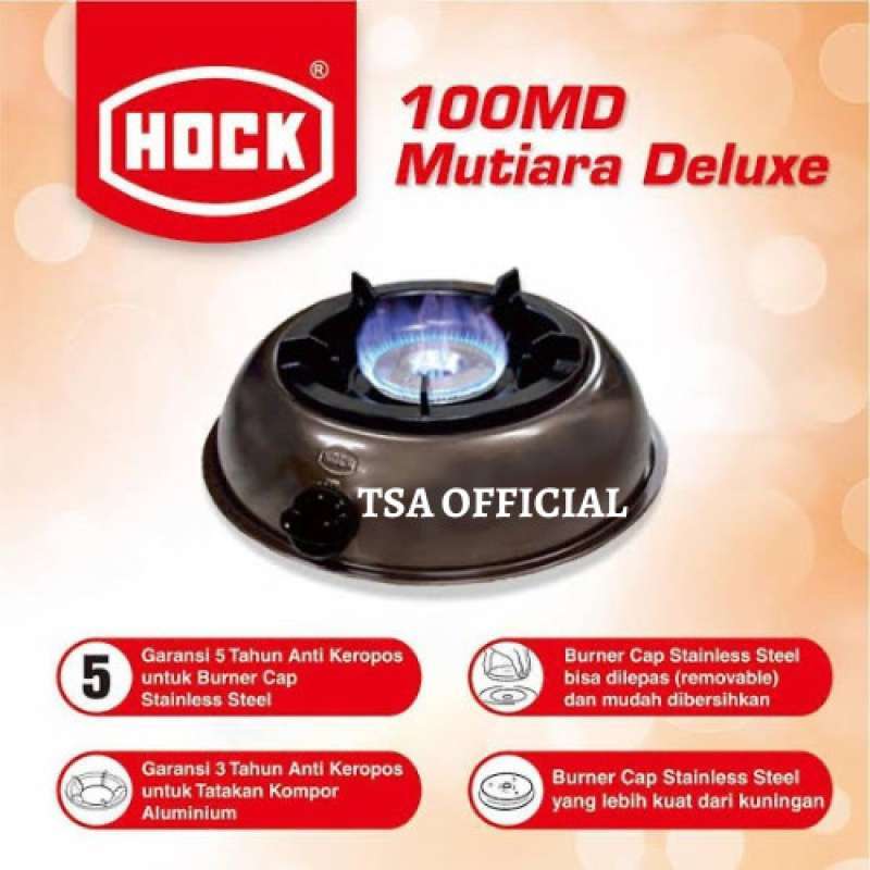Promo KOMPOR GAS HOCK MUTIARA DELUXE 100MD ( 1 TUNGKU ) Diskon 23% di Seller Sinar Terang Al ...