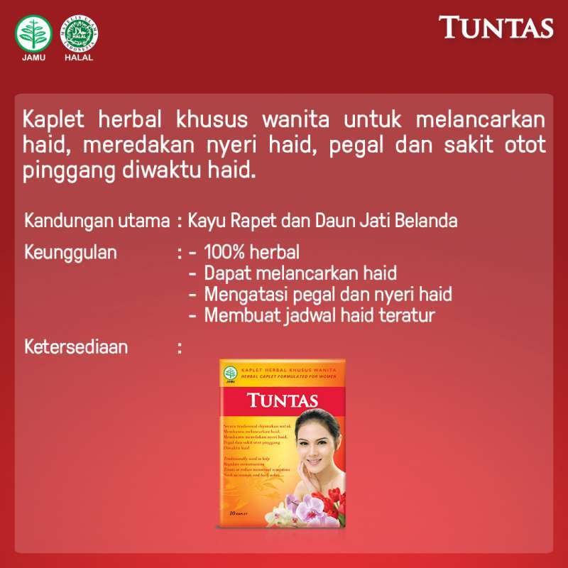 Promo Paket 4X Tuntas Box (10 Kaplet) Bantu Lancarkan & Redakan Nyeri ...