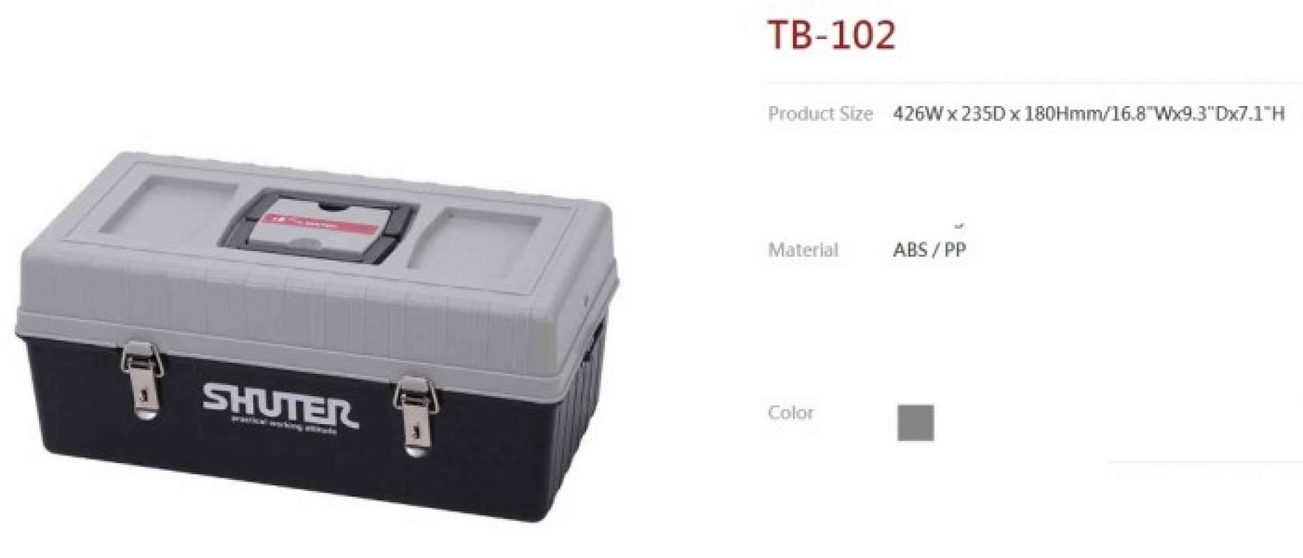 Promo Tool Box Professional TB-102 Shuter Perkakas Toolbox 2 Layer Cap. 25 K Diskon 23% di ...