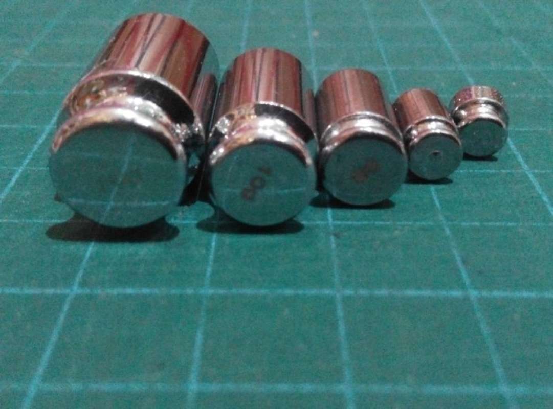 Promo 5 Jenis Berat Bandul Kalibrasi Timbangan Mini 1/2/5/10/20g gr ...