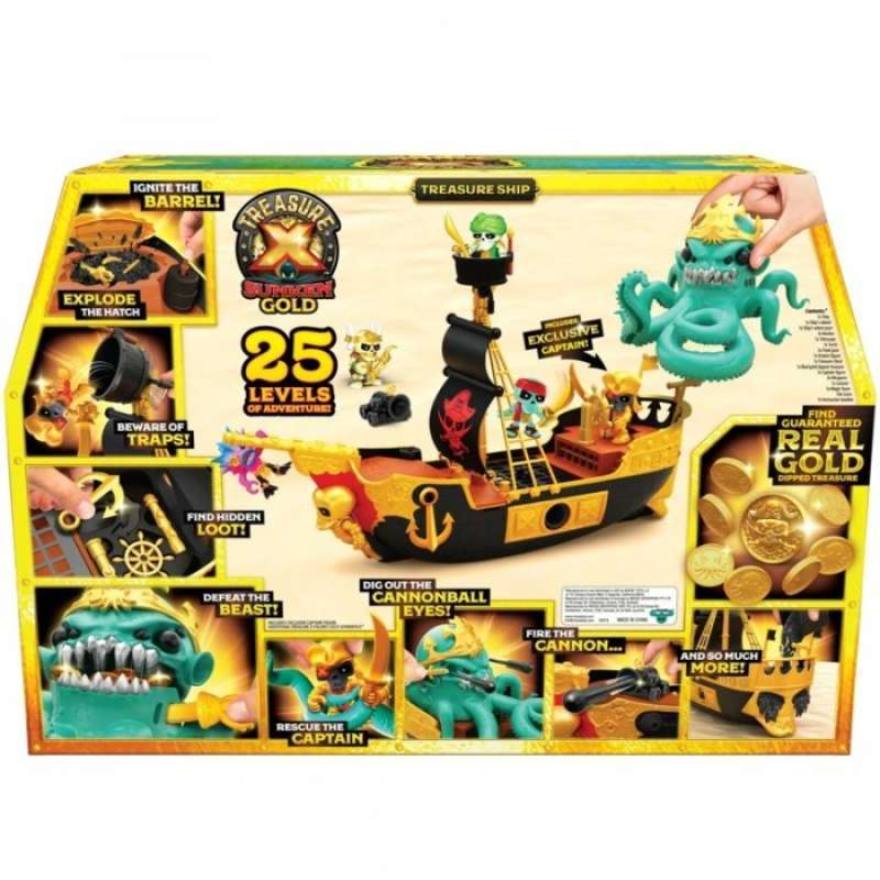 Promo TREASURE X SUNKEN GOLD SHIP SHIPWRECK PLAYSET SERIES 5 TREASURE ...