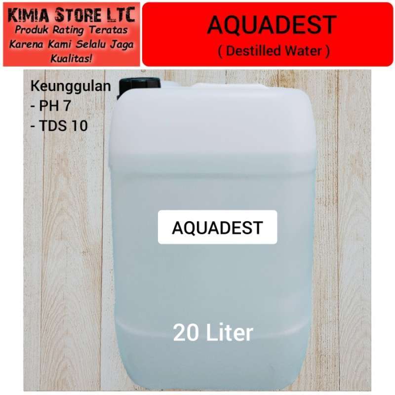 Promo AQUADEST 5 LITER / AIR SULING / DESTILLED WATER - - 5 Liter ...