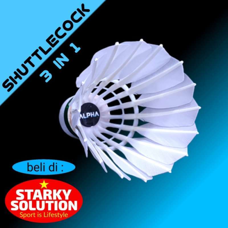 Promo Shuttlecock ALPHA 3 in 1 Kok Bulutangkis Badminton Bola 3in1 ...