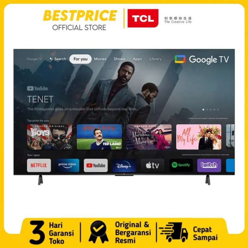 Promo New Tcl 55P635 Smart Tv 55 Inch Tcl 55 Android Google Edgeless 4K ...